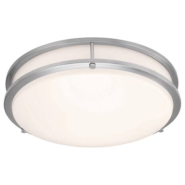 Access Lighting Solero III 4 in. 1-Light Brushed Steel Integrated LED Flush Mount 20508LEDD-BS ...