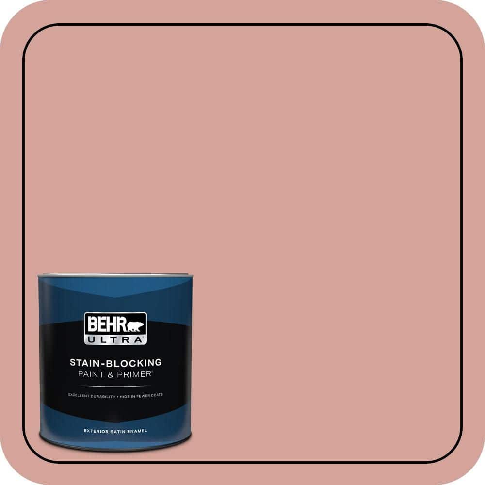 BEHR ULTRA 1 qt. #S160-3 Bubble Shell Satin Enamel Exterior Paint ...