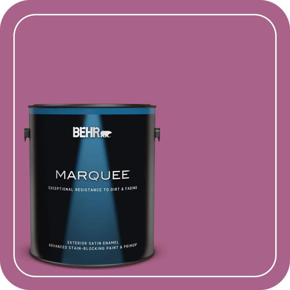 BEHR MARQUEE 1 gal. #690B-6 Wild Mulberry Satin Enamel Exterior Paint ...