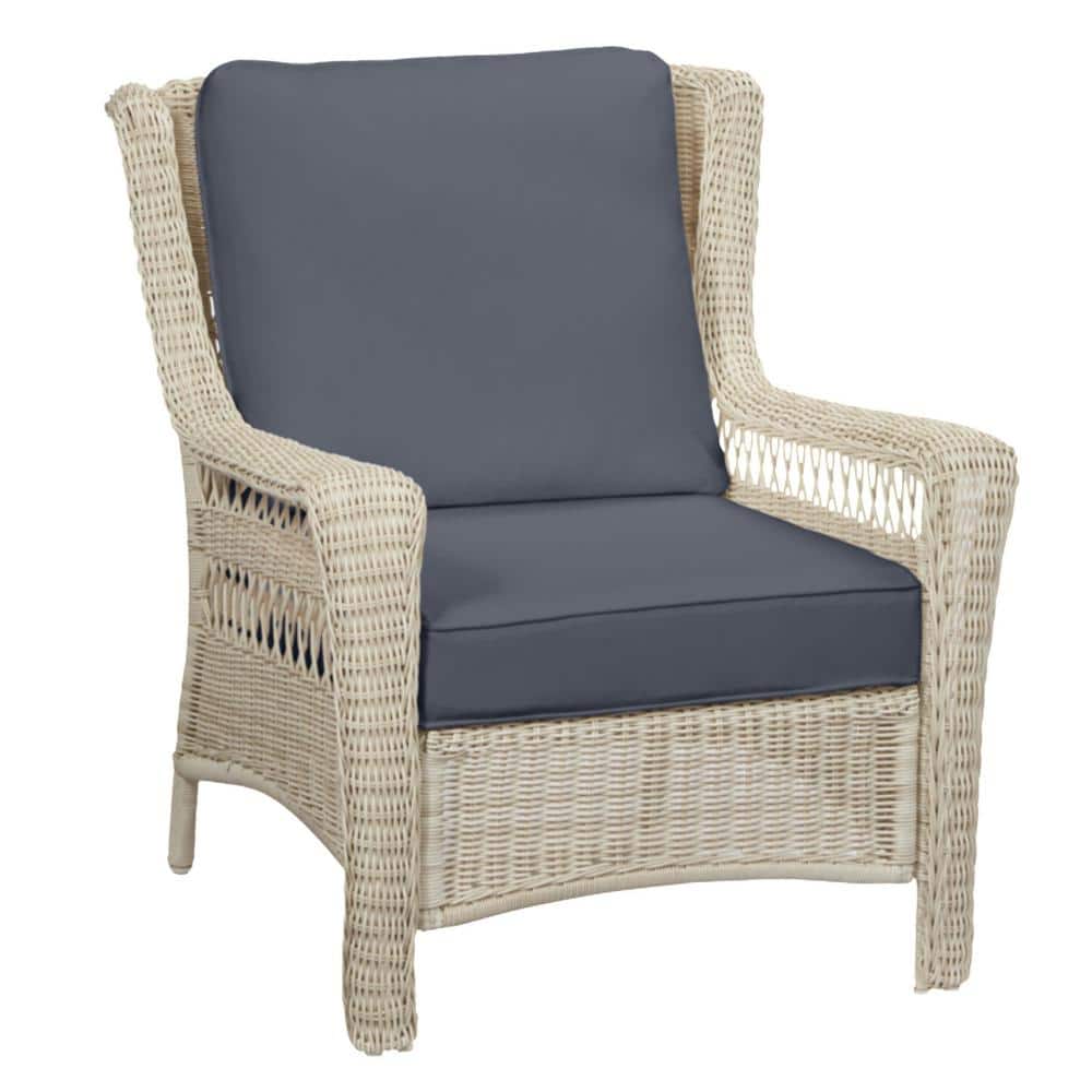 Reviews for Hampton Bay Park Meadows Off-White Wicker Outdoor Patio ...