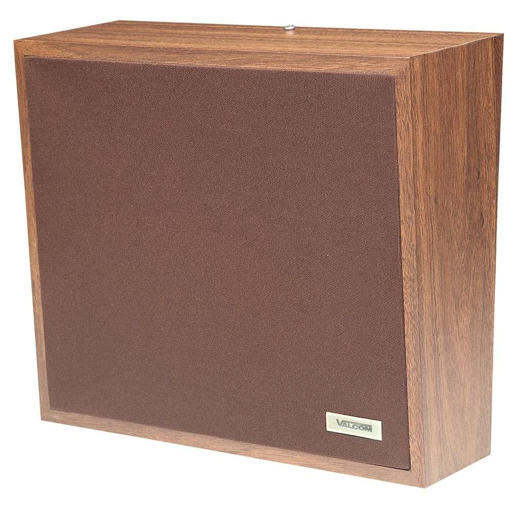 Valcom Talkback Woodgrain Wall Speaker - Cloth VC-V-1063A