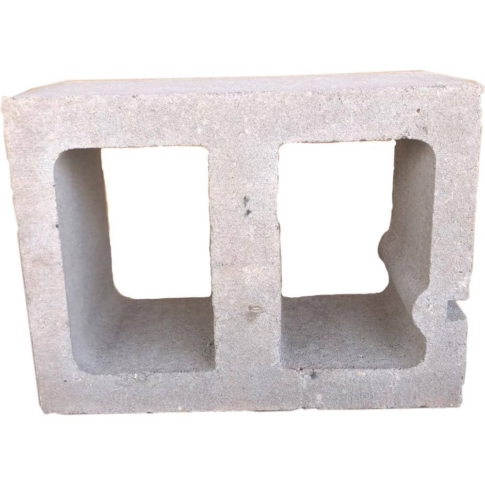 Southwest Block 12 in. x 8 in. x 16 in. Gray Medium Weight Smooth ...