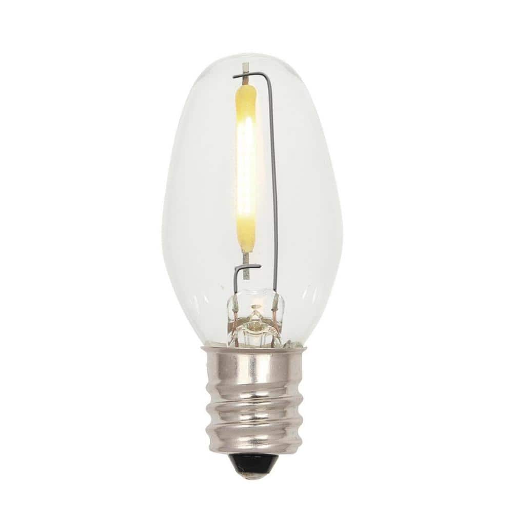 Westinghouse 0.4-Watt C7 E12 Clear Filament LED Night Light Bulb Soft ...