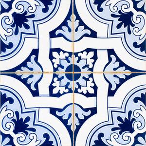 MI ALMA Blue/White H20 6 in. x 6 in. Vinyl Peel and Stick Tile (24 ...