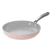 JEREMY CASS 10 in. Ceramic Nonstick Frying Pan in Pink for Cooking ...