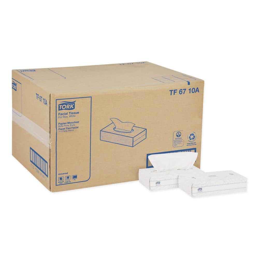 TORK 2-Ply White Universal Facial Tissue (100-Sheets/Box, 30-Boxes ...