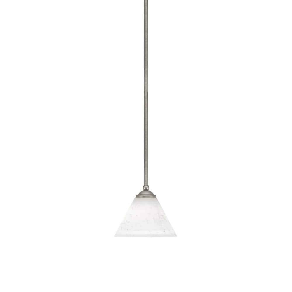 Clevelend 100-Watt 1-Light Graphite Pendant Mini Pendant Light with ...