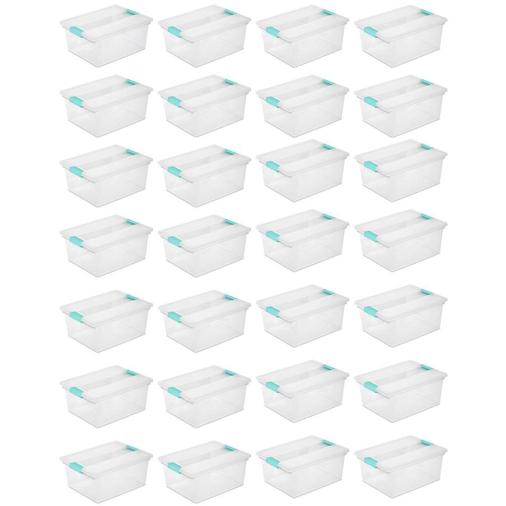 Sterilite Deep Storage Container Tote in Clear 28-Pack 28 x 19658604 ...