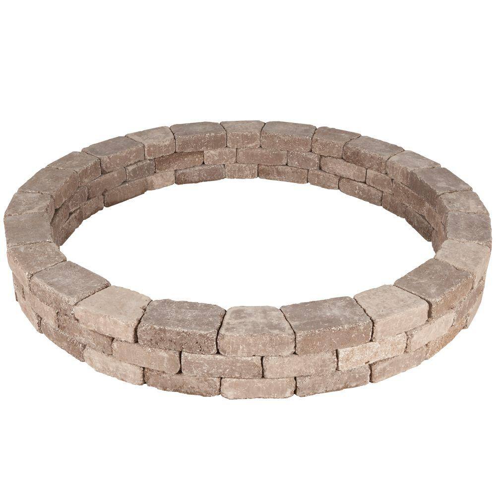Pavestone RumbleStone 79.5 in. x 10.5 in. Tree Ring Kit in Cafe ...