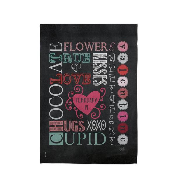 Breeze Decor 13 in. x 18.5 in. Valentine's Subway True Love Cupid Sweet ...