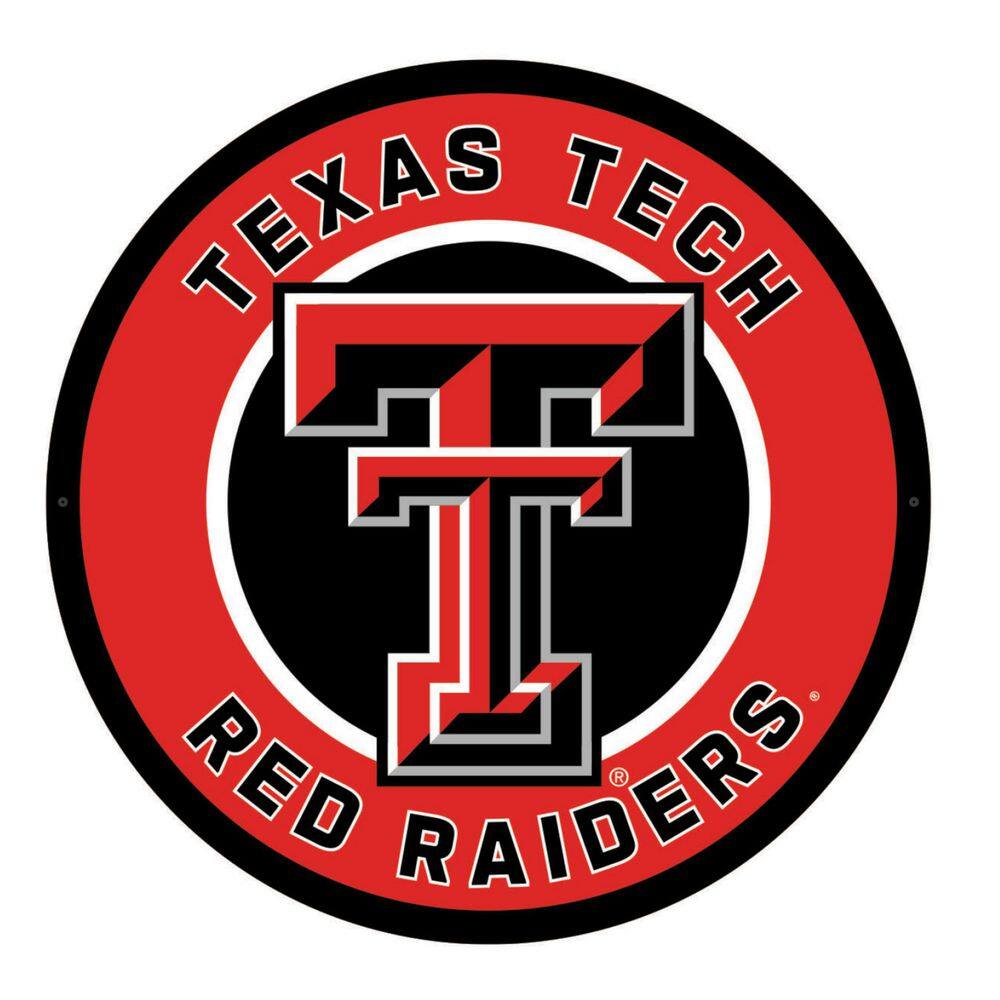 Evergreen Texas Tech University Round 23 in. Plug-in LED Lighted Sign ...