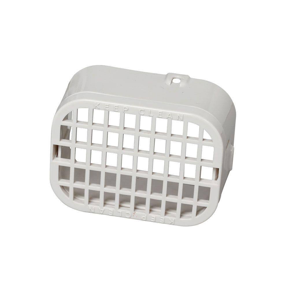 Amerimax Home Products 2 in. x 3 in. Plastic White Downspout Extension ...