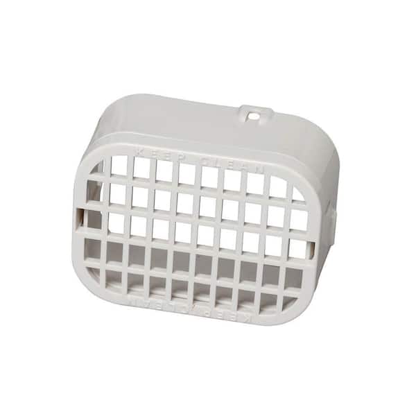 Amerimax Home Products 2 in. x 3 in. Plastic White Downspout Extension ...
