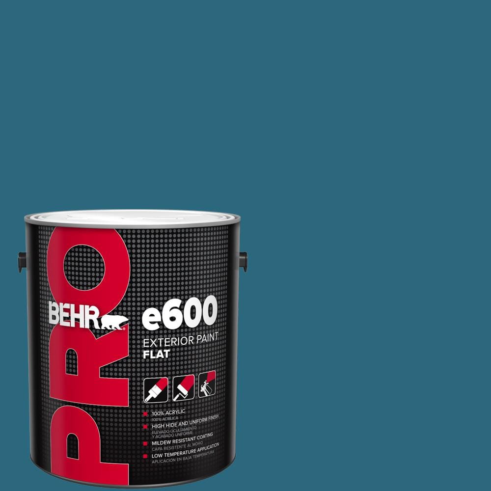 BEHR PRO 1 gal. #M480-7 Ice Cave Flat Exterior Paint PR61301 - The Home ...