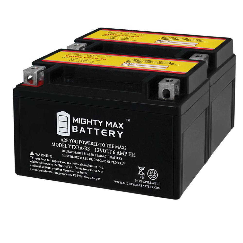 MIGHTY MAX BATTERY YTX7A-BS Battery for Kymco SYM 50,150 Cygnus Scooter ...