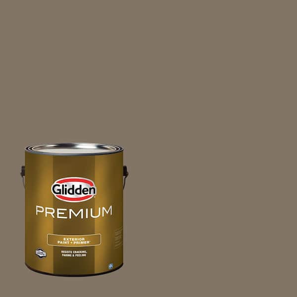Glidden Premium 1-gal. PPG1023-6 Clam Shell Satin Exterior Latex Paint ...
