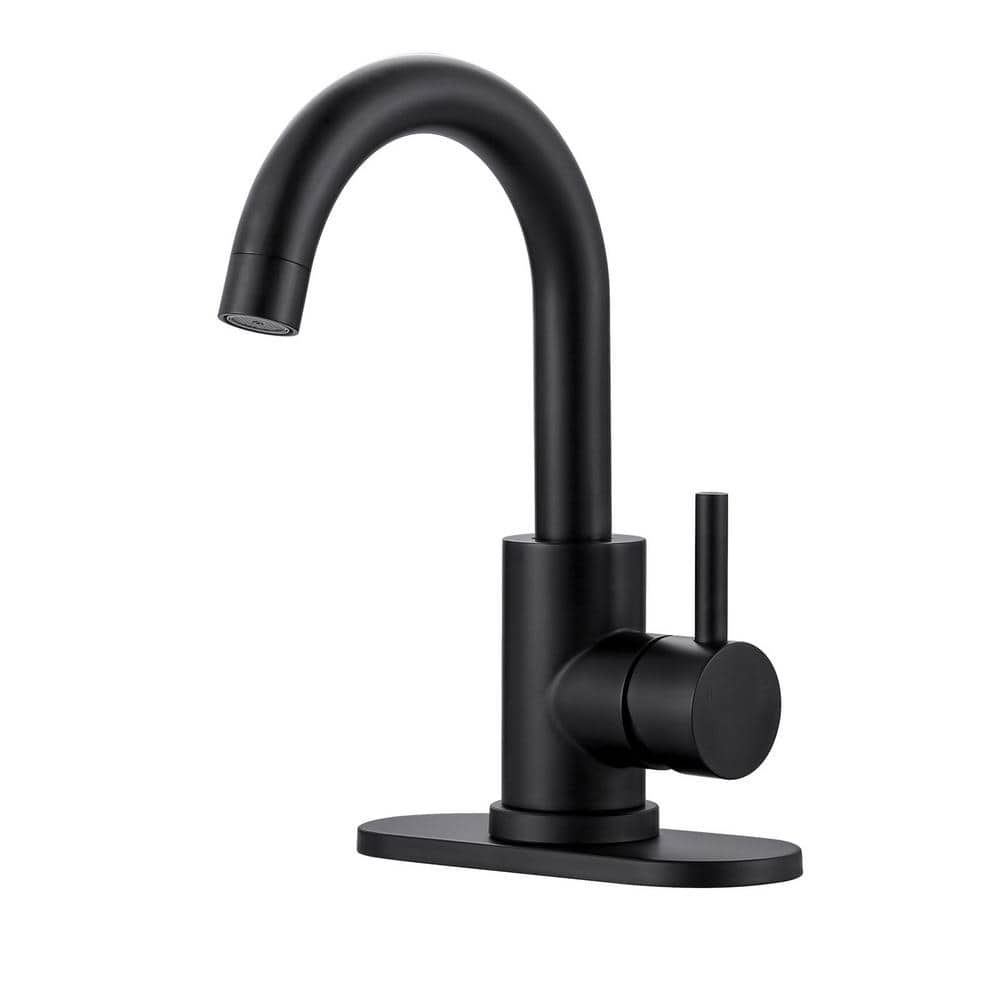 IVIGA Stainless Steel Single Handlebar Faucet with Ceramic Disc Valve 6 ...
