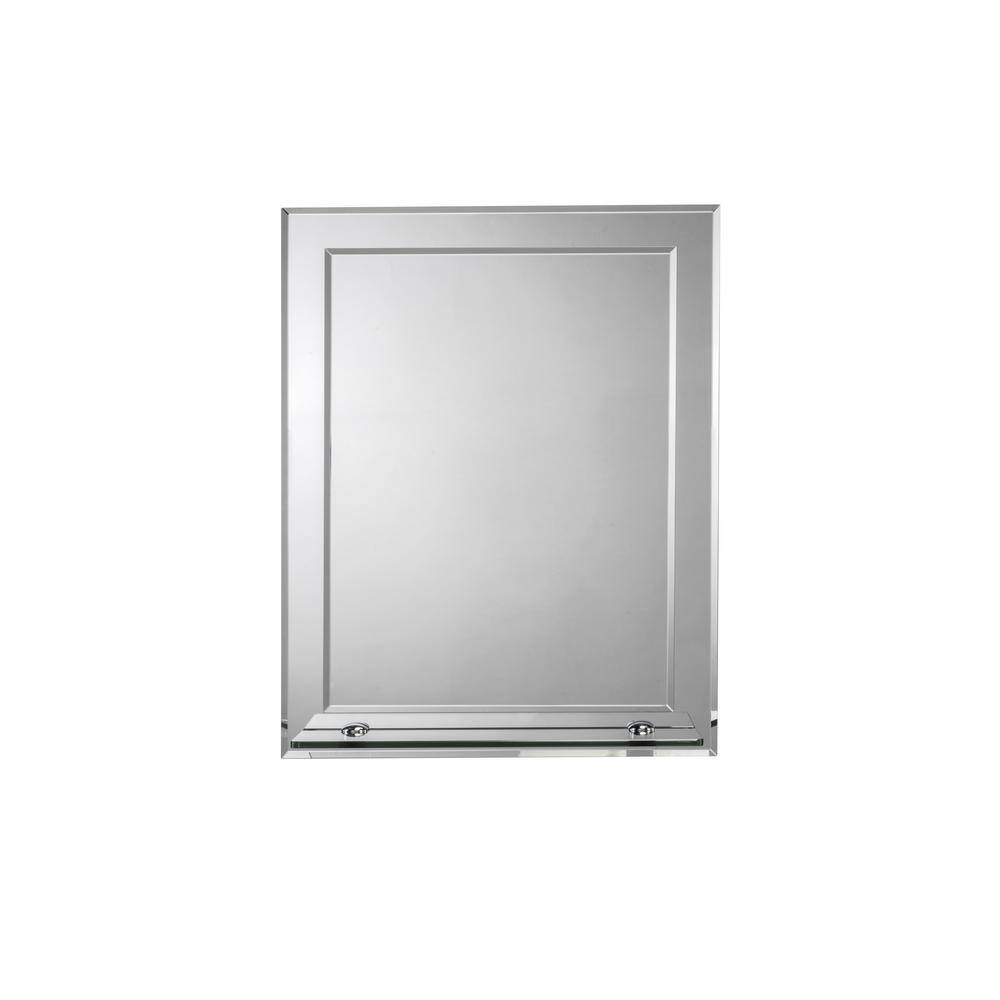 Croydex Rydal 16 in. W x 20 in. H Rectangular Frameless Beveled Edge ...