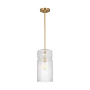 Generation Lighting Geneva 3.375 in. W x 12 in. H 1-Light Burnished ...