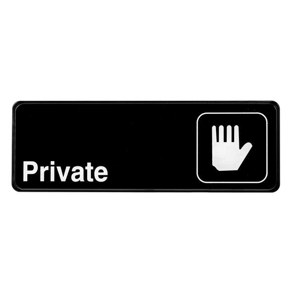 Alpine Industries 9 in. x 3 in. Private Sign (15-Pack) SGN-32-15pk ...