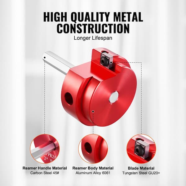 VEVOR PVC Pipe Reamer Kit PVC Pipe Fitting Reamer Plumbing Tools Kit ...