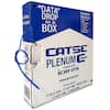 iCAT-ITS Data Drop-in-a Box Cat5e 150 ft. Blue Plenum Kit DDB-C5E-150 ...