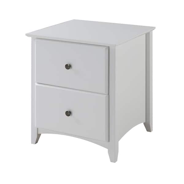 White shaker bedside table store
