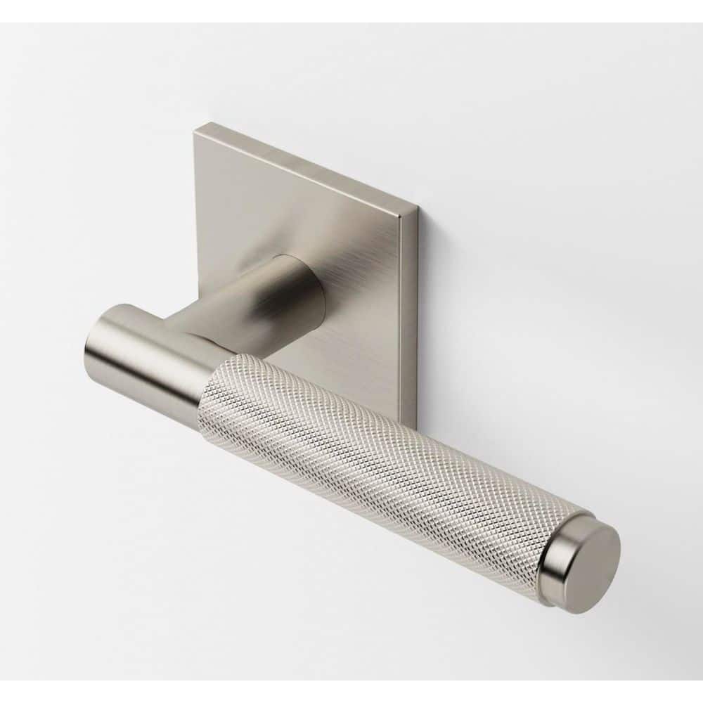 McBowery Taylor Satin Nickel Modern Heavy Duty Knurled Interior Door ...