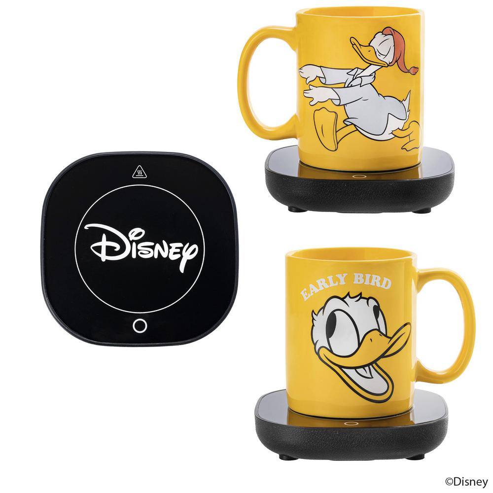Uncanny Brands Disney Donald Duck Yellow Single-Cup Coffee Mug with Mug ...