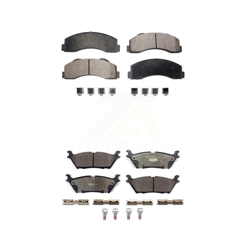 TEC Front Rear Ceramic Brake Pads Kit For 2015-2017 Ford F-150 With ...