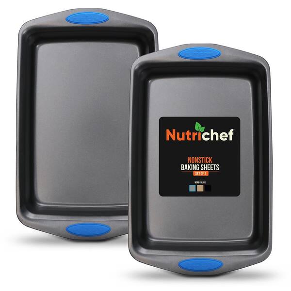 NutriChef 2 Piece Carbon Steel Nonstick Cookware Set in Gray NCRL2SGRY ...