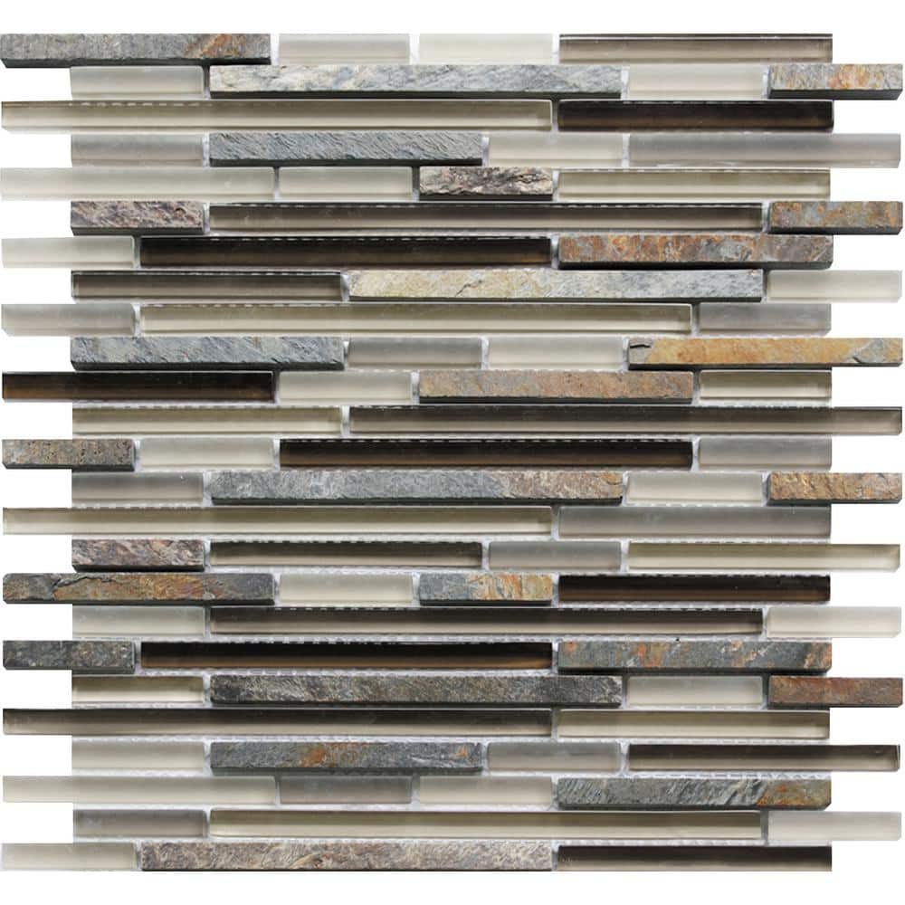 Apollo Tile Waterfall Gray and Beige 4 in. x 5 in. Polished and Honed ...