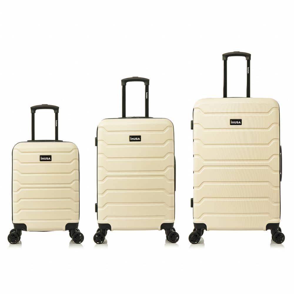 InUSA Trend Lightweight Hard Side Spinner 3-Piece Luggage Set 20 in./24 ...