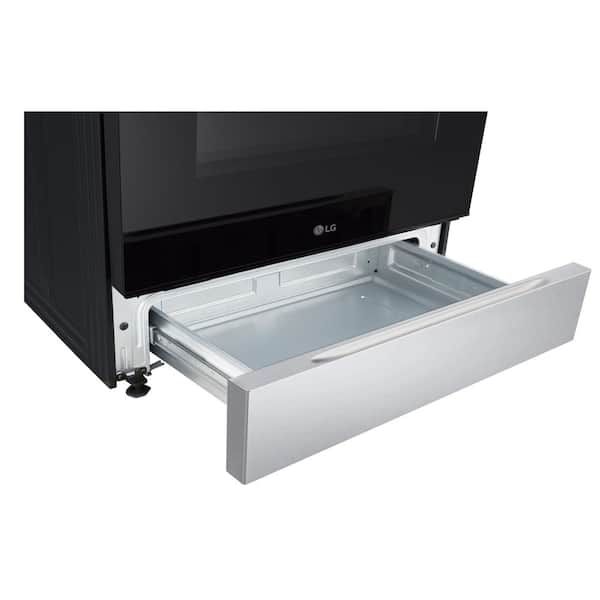 LG 30 in. 6.3 cu. ft. Smart Electric Range with Fan Convection, Air Fry ...