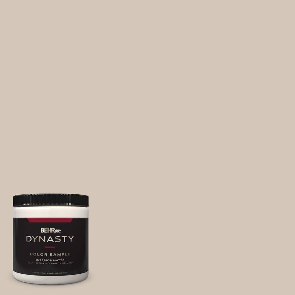 BEHR DYNASTY 8 oz. #MQ2-50 Gravelstone One-Coat Hide Matte Stain ...