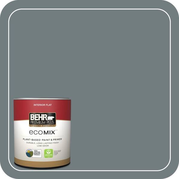BEHR PREMIUM PLUS 1 qt. #720F-5 Hidden Peak Flat EcoMix Plant-Based ...