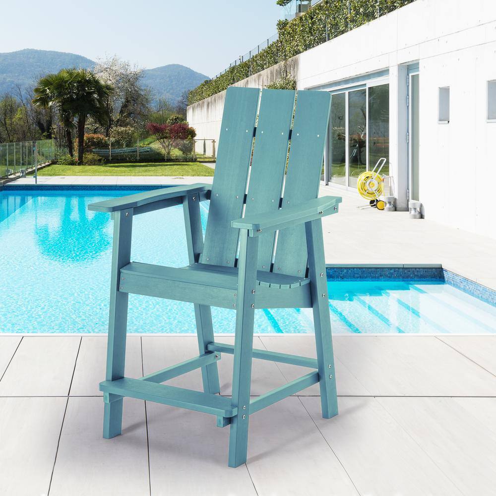 JOYESERY Plastic Barstool Adirondack Chair Outdoor Bar Stool 300 lbs ...