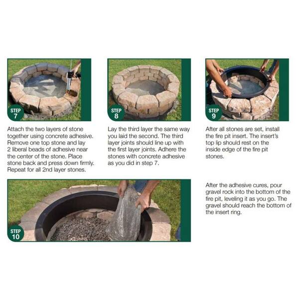 Fire Pit Adhesive Easy DIY Brick Fire Pit | B Vintage Style