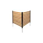 Enclo Privacy Screens Charleston 3.5 ft. x 3.2 ft. Cedar Decorative ...