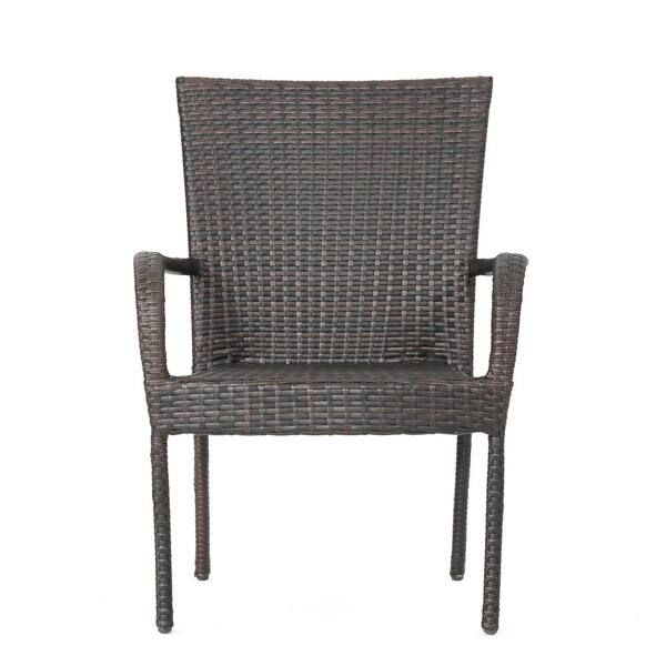 1-Piece Wicker Outdoor Weaving Lounge Chairs, Stackable, Suitable for ...