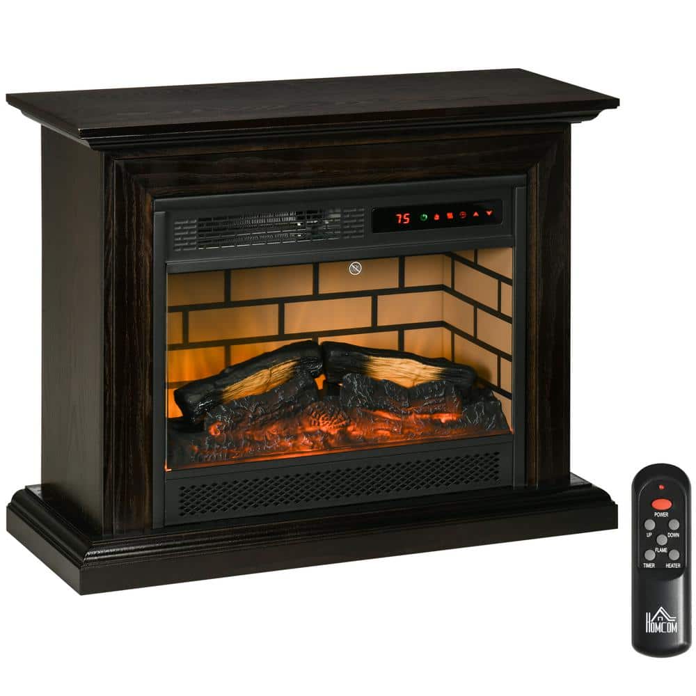 maocao hoom 31" Electric Fireplace Freestanding Space Heater with Dimmable Flame Effect and ...