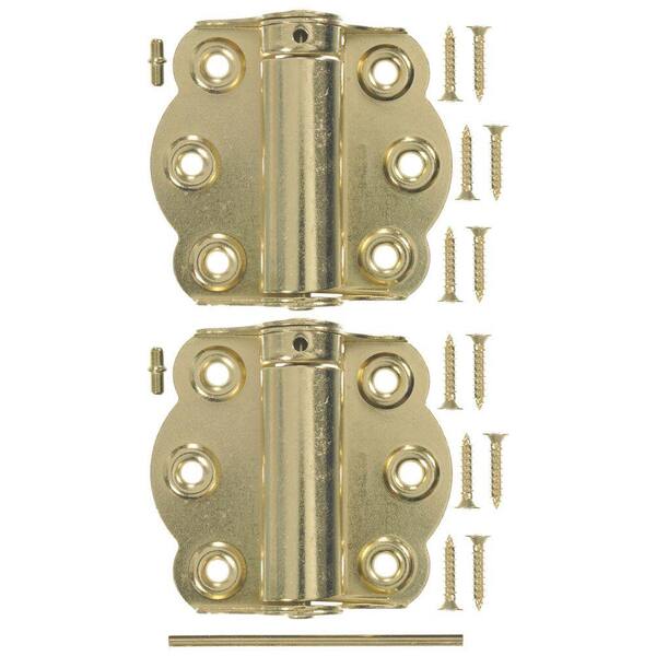 Wright Products 2-3/4 in. Brass Plated Adjustable Self-Closing Hinge ...