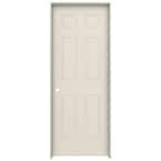 JELD-WEN 24 in. x 80 in. 6 Panel Colonist Primed Right-Hand Smooth ...