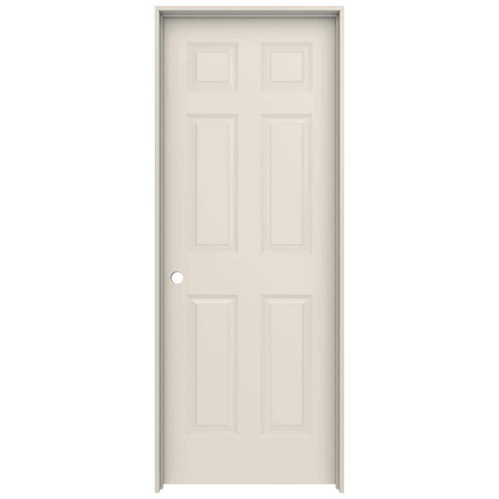 JELD-WEN 32 in. x 80 in. Colonist Primed Right-Hand Smooth Molded ...