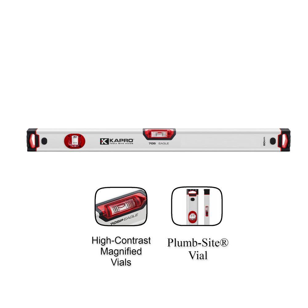 Kapro 705 Eagle 24 in. Magnetic Box Level 705-41P-24M - The Home Depot
