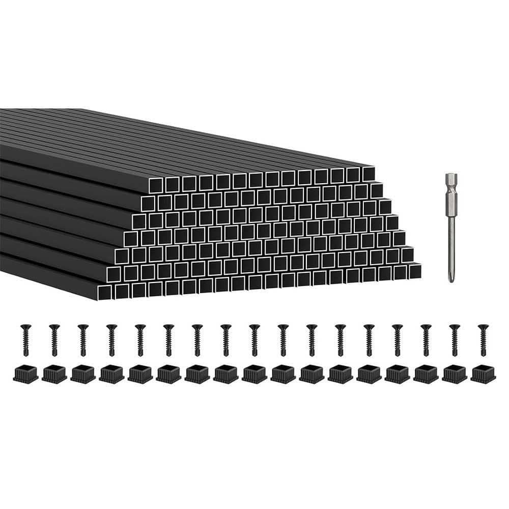 Afoxsos 26 x 3/4 Black Aluminum Deck Spindles with Anti-UV Connectors ...