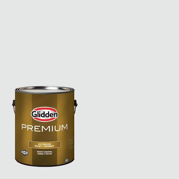 Glidden Premium 1 gal. PPG1013-1 Radisson Flat Exterior Latex Paint ...