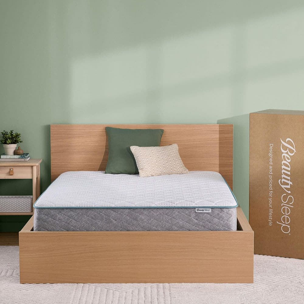 BEAUTY SLEEP Slumber Time Hybrid King Medium Firm 10 in. Mattress-in-a ...