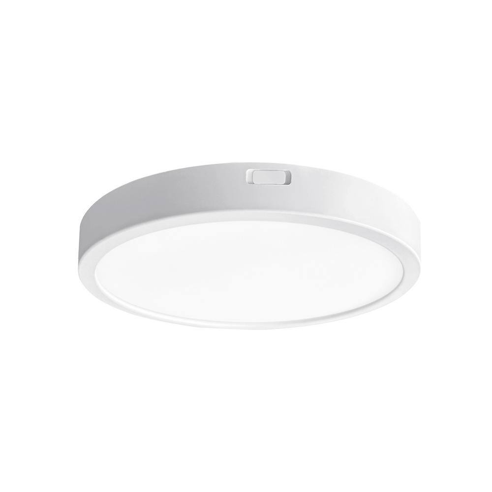 Sofiton 5 in. White New-Ultra-Low-Profile Edge lit Integrated LED 5CCT ...