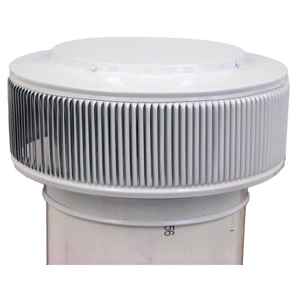 Active Ventilation 10 in. Dia Aura PVC Vent Cap Exhaust with Adapter ...